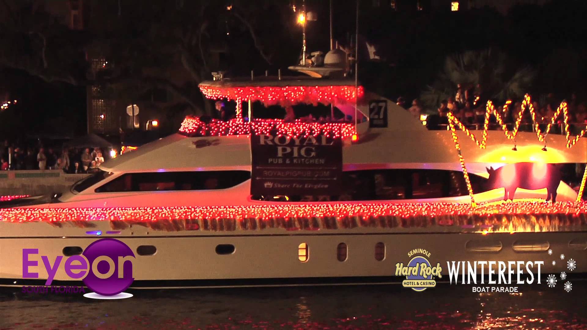 Seminole Hard Rock Winterfest Boat Parade 2012 - Eye On Channel